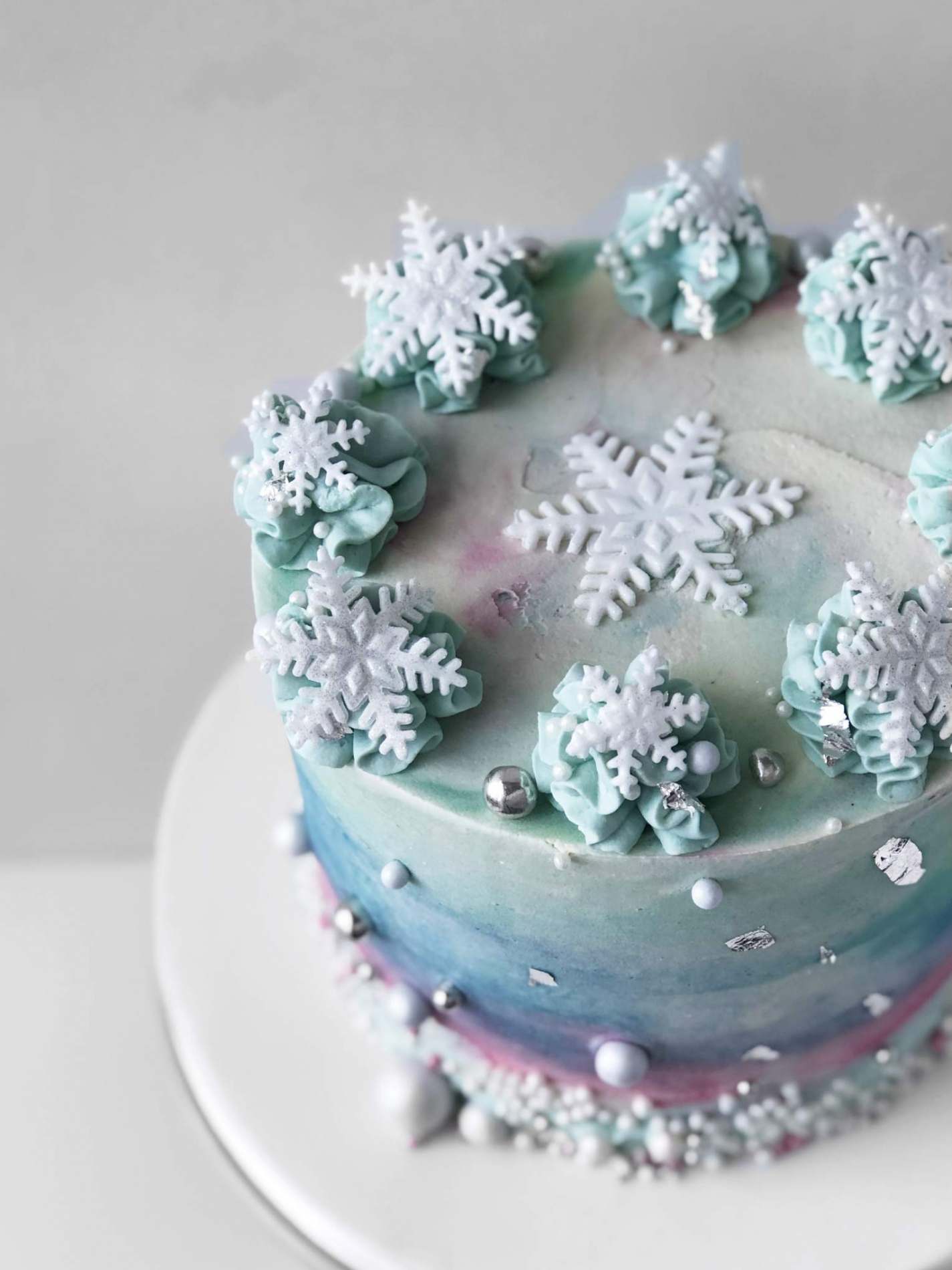 Snowflakes Layer Cake