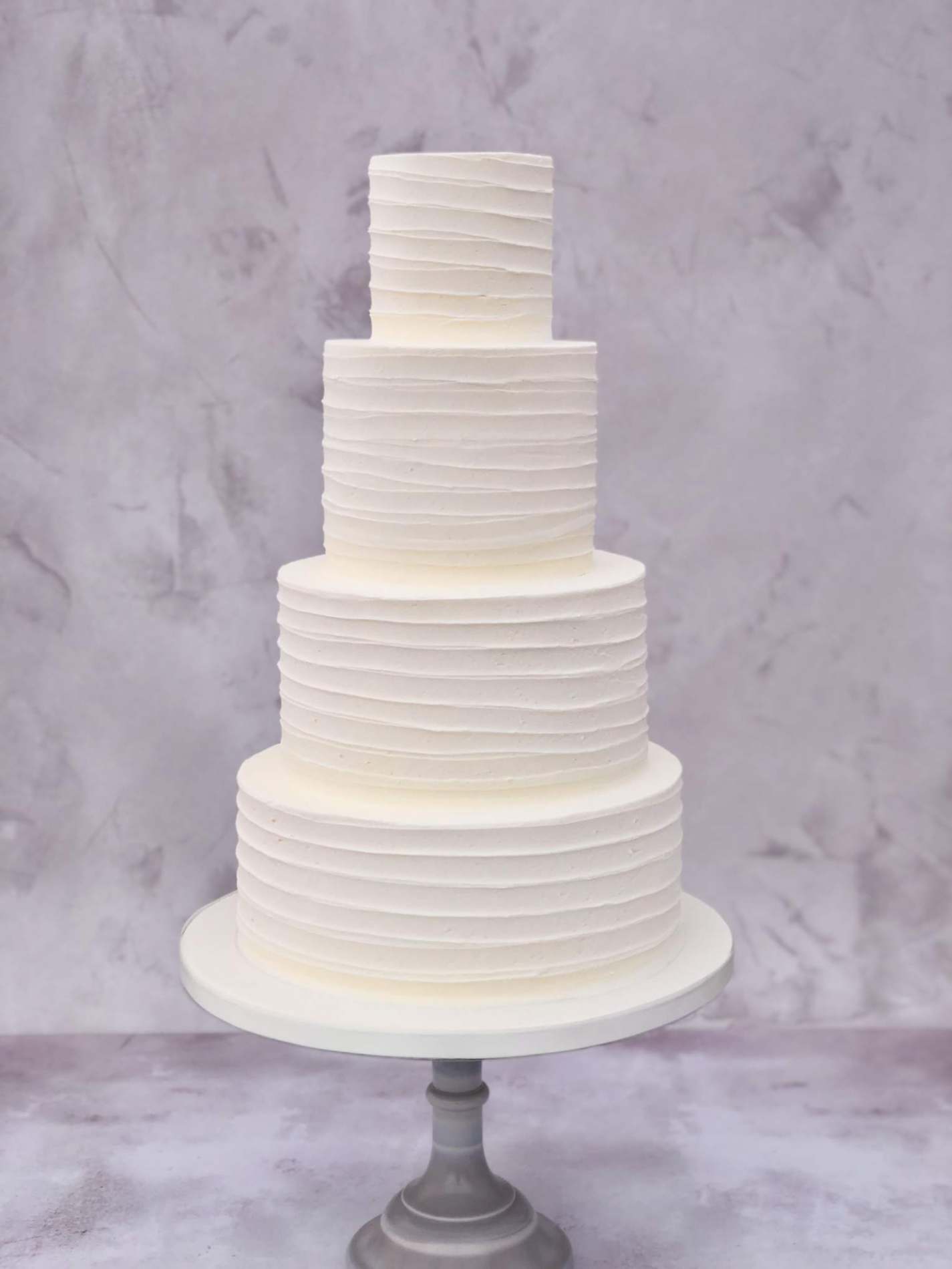 Textured Buttercream 4 Tier | Wedding Cake