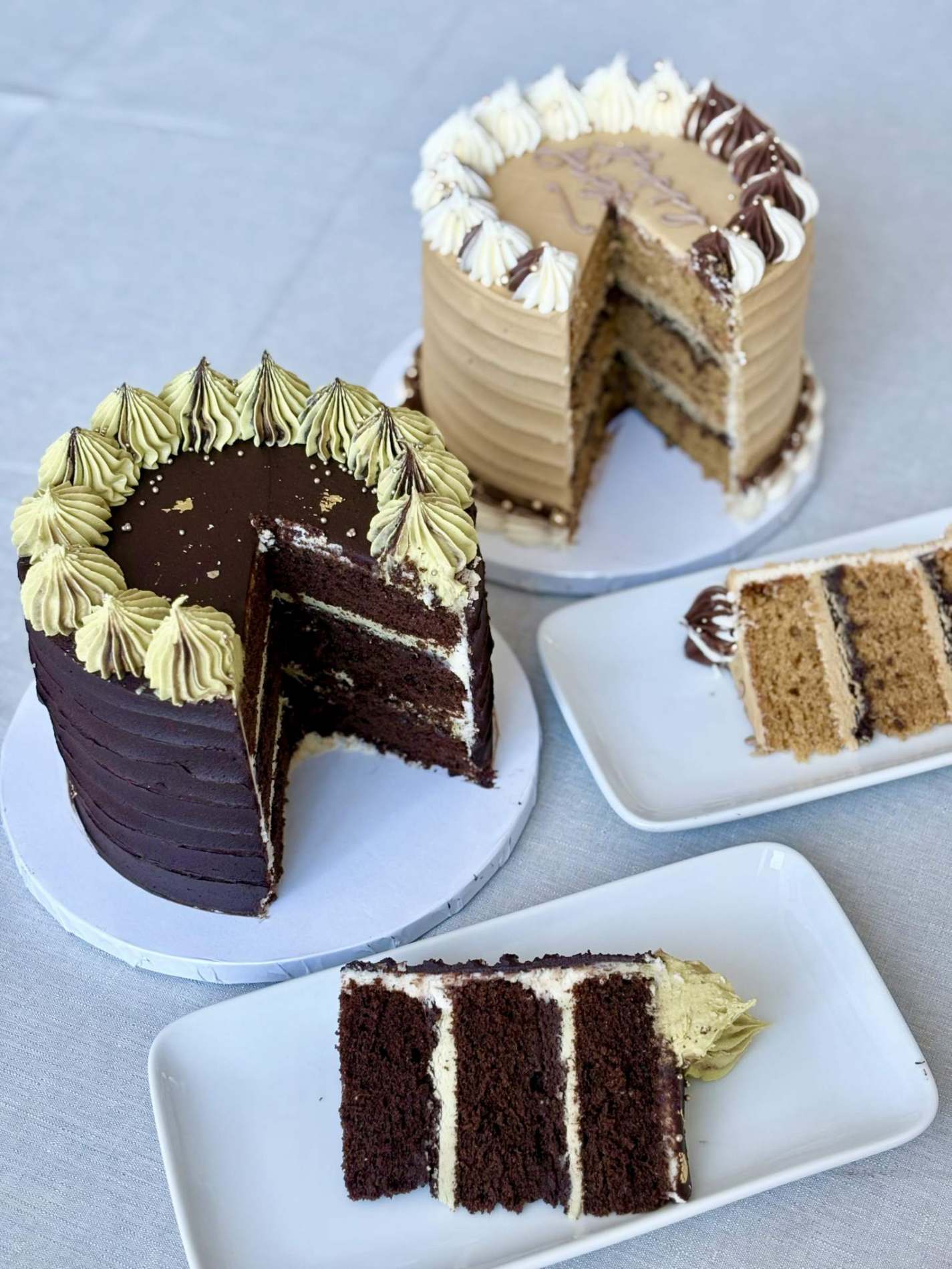 Chocolate and Pistachio Layer Cake | Birthdays
