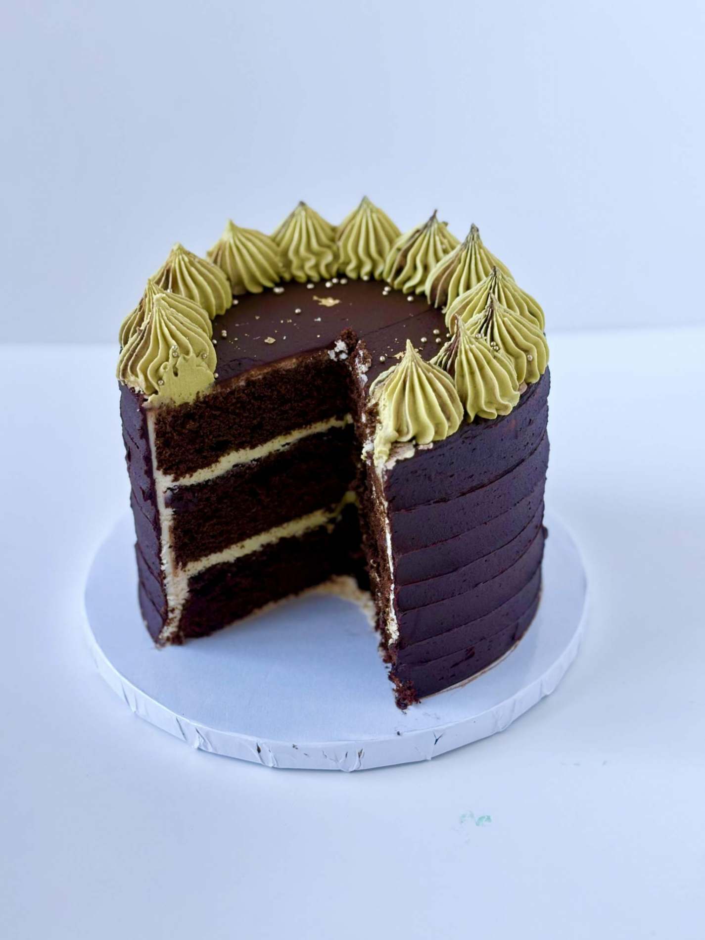 Chocolate and Pistachio Layer Cake | Birthdays