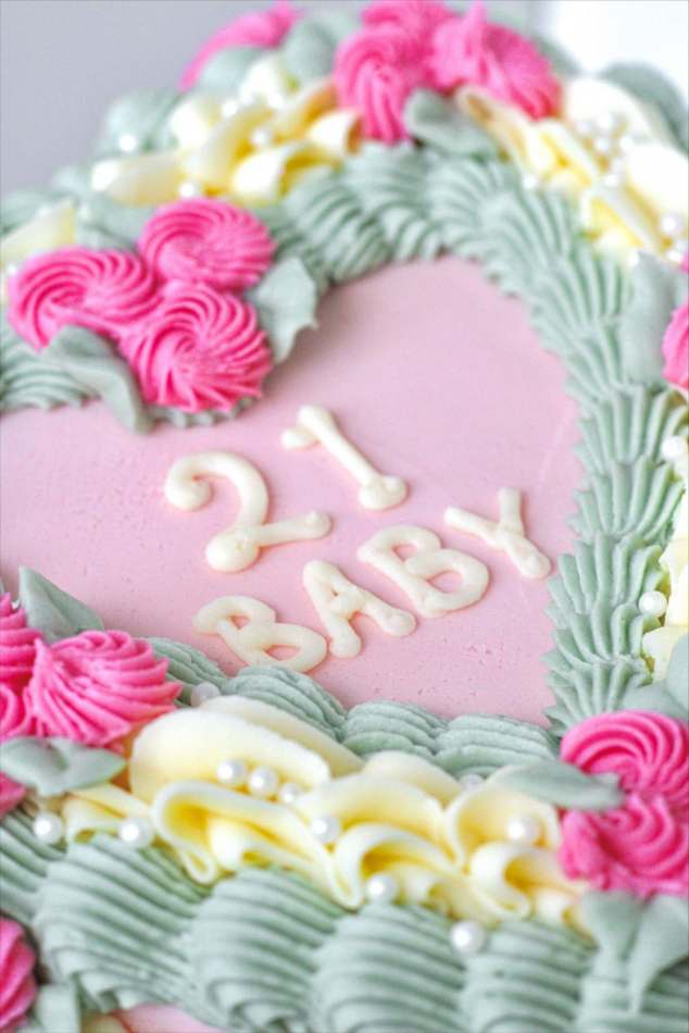 Pastel Ruffle Retro Cake | birthdays