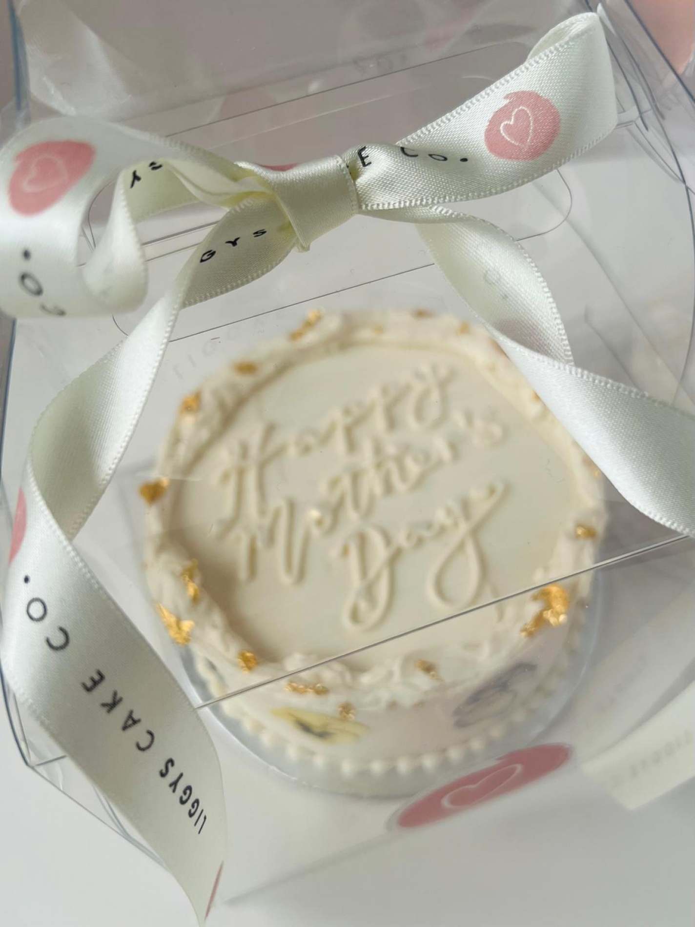 Floral and Gold Bento Cake | Mothers Day