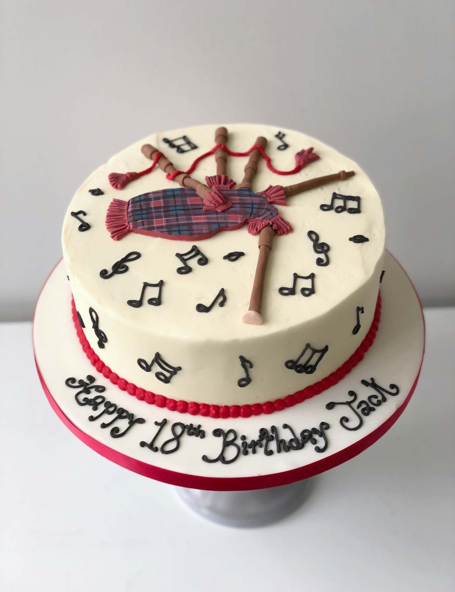 Bagpipes Buttercream Cake | Birthdays