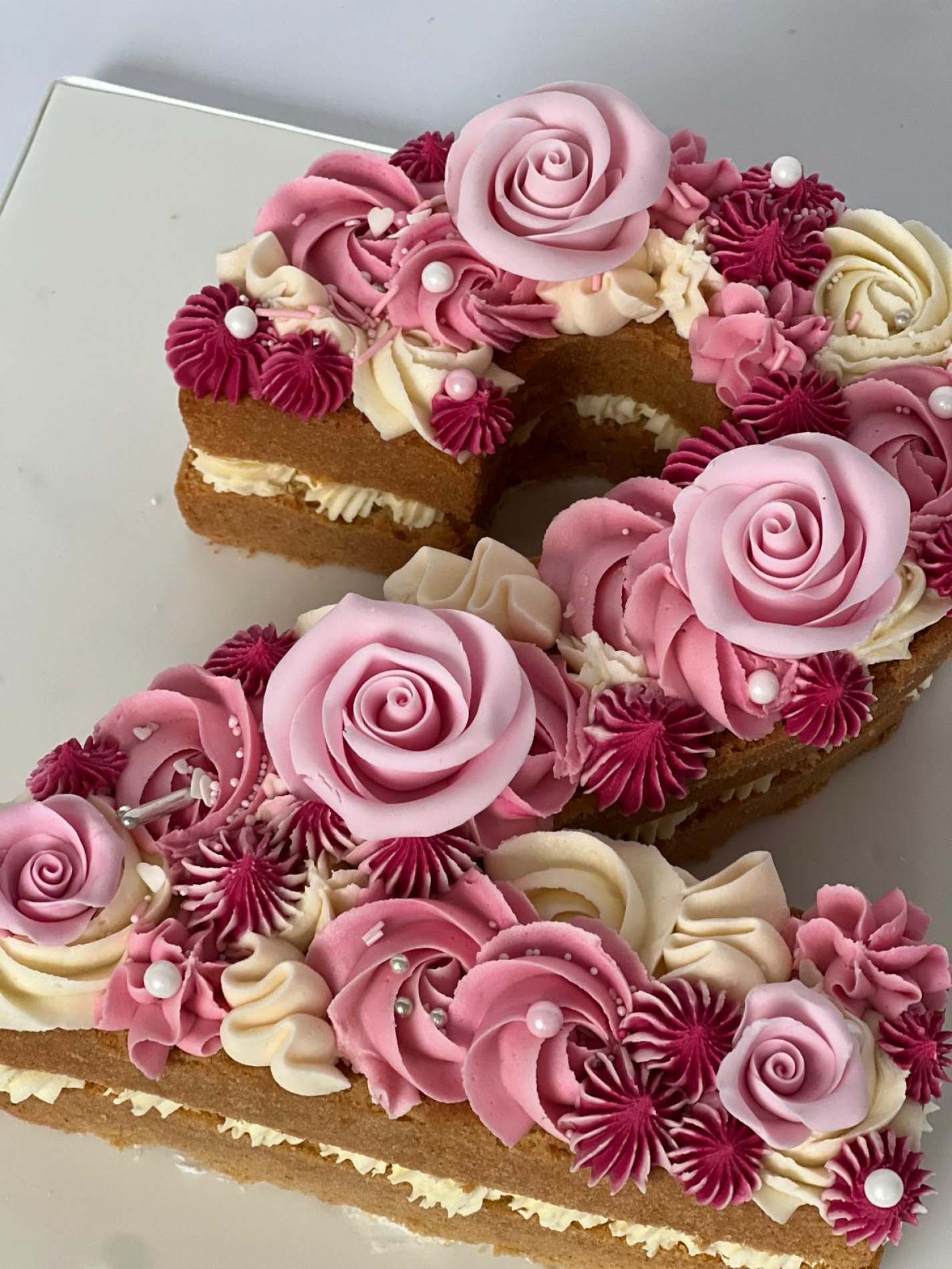 Rosie Posie Number Cake | Birthdays