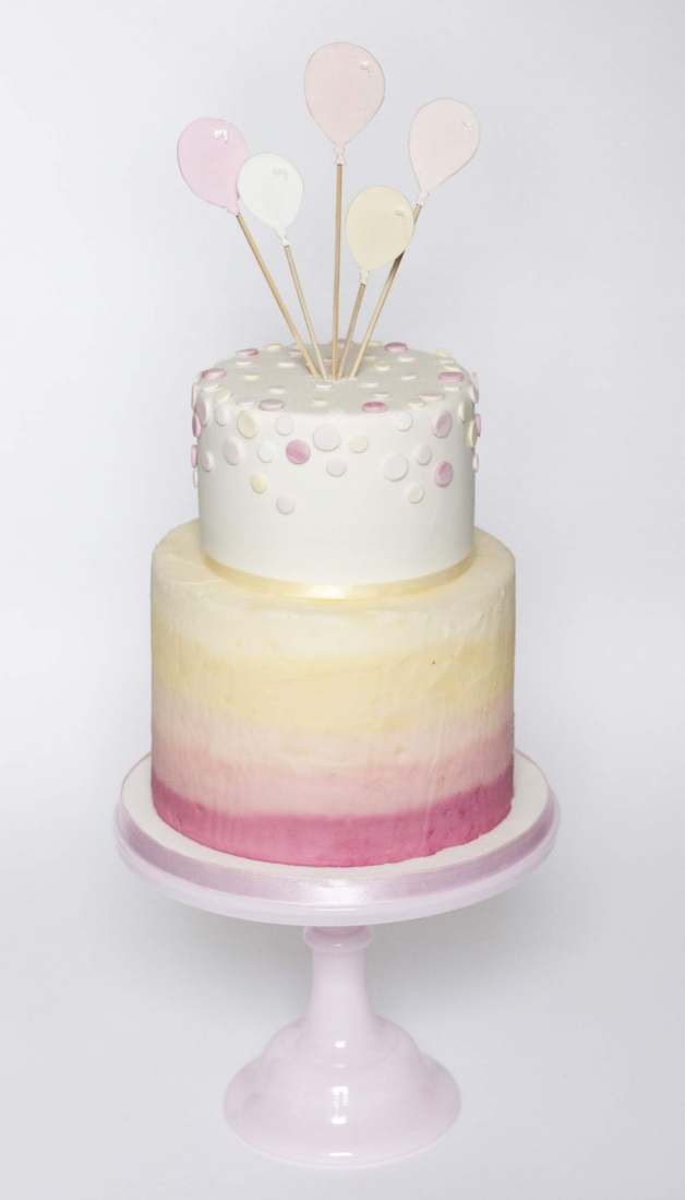 Pink Ombre Buttercream Balloons