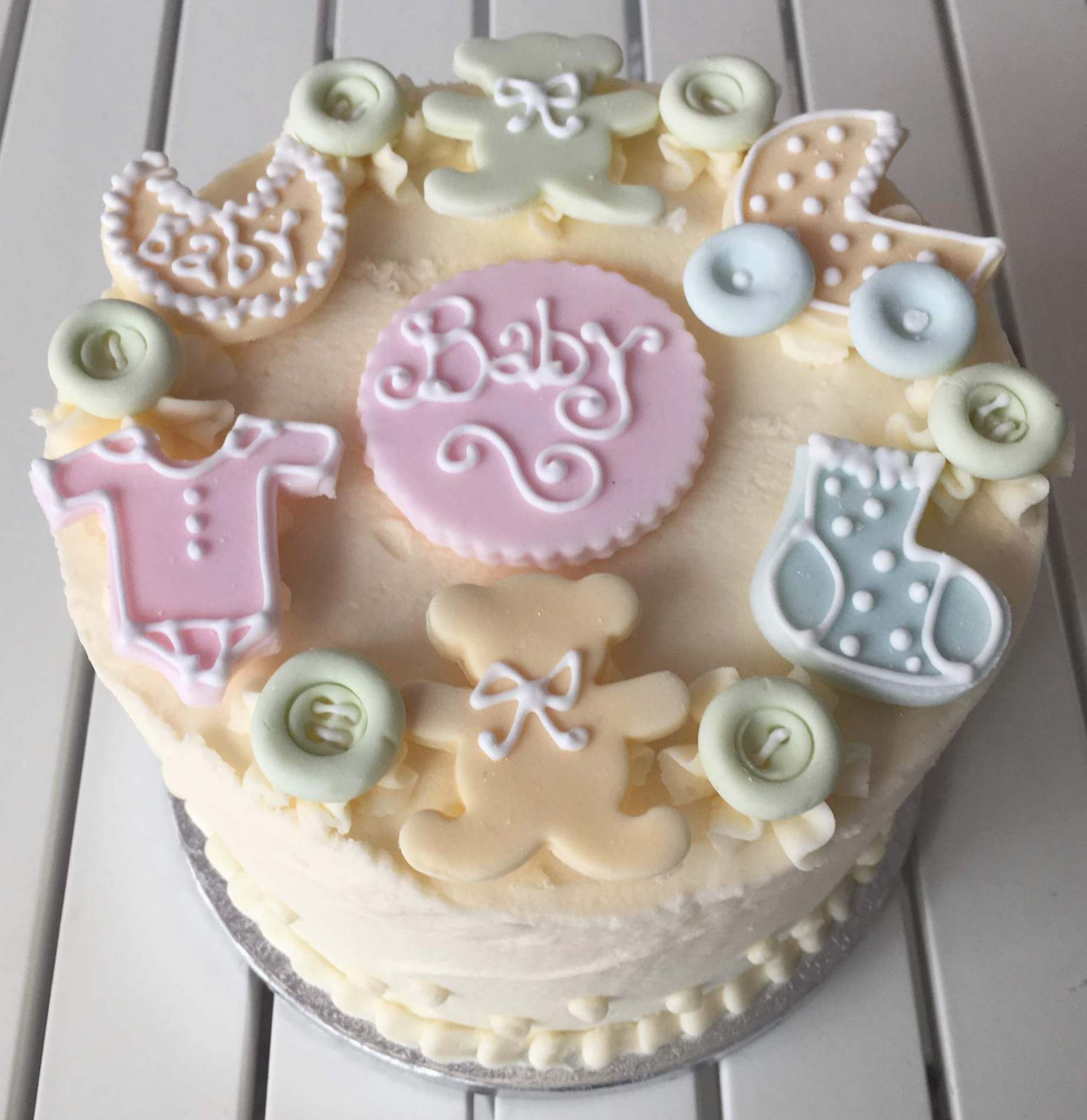 Pastel Baby Layer Cake | New Baby Cakes